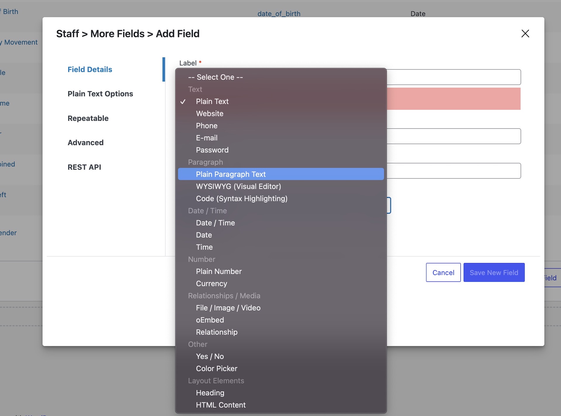 How to add “Radio” or “Drop Down” Field Types to Pods for WordPress | Cogent Studios
